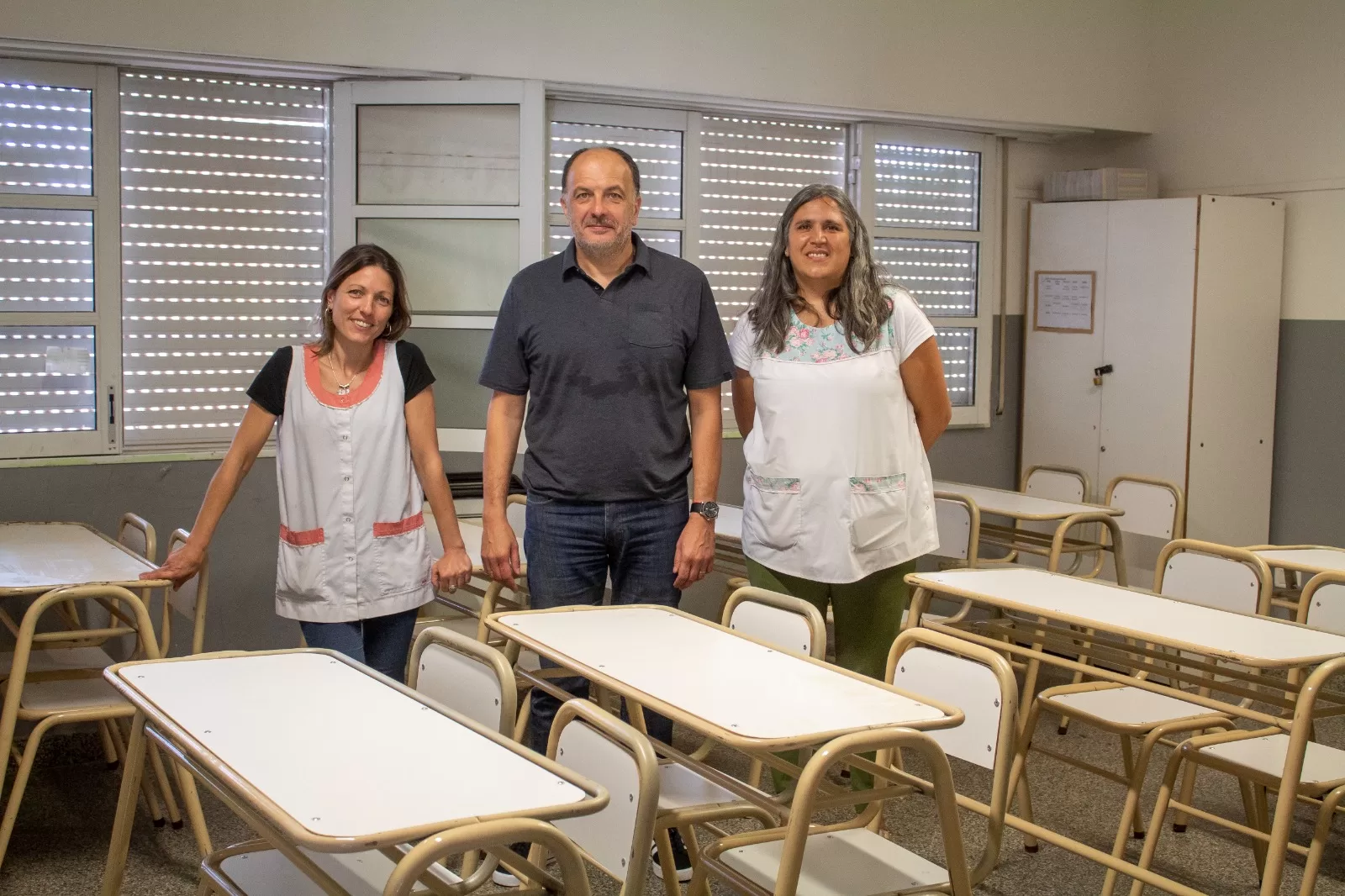 Visita del intendente y la directora del Consejo Escolar a escuelas del ...